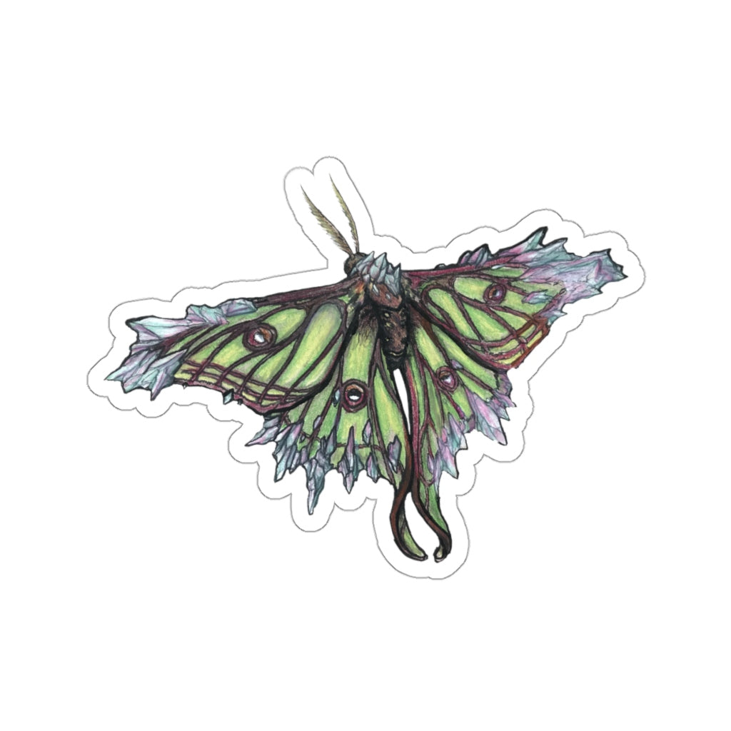 Crystalline Moon Moth Sticker– Adept Artshop